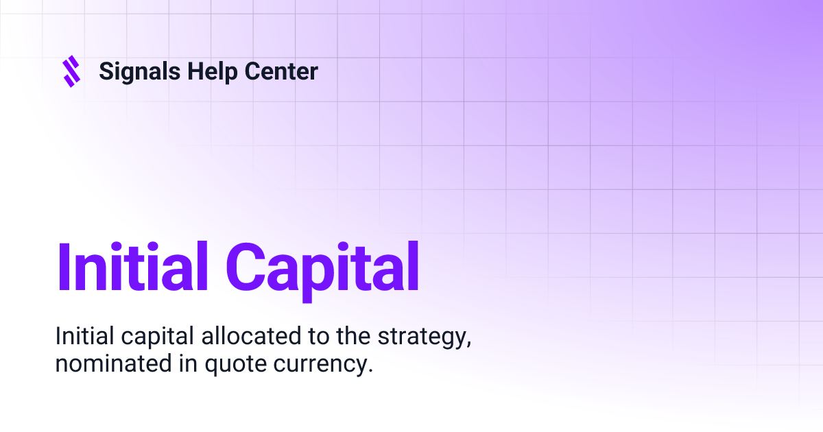 Initial Capital | Signals Help Center
