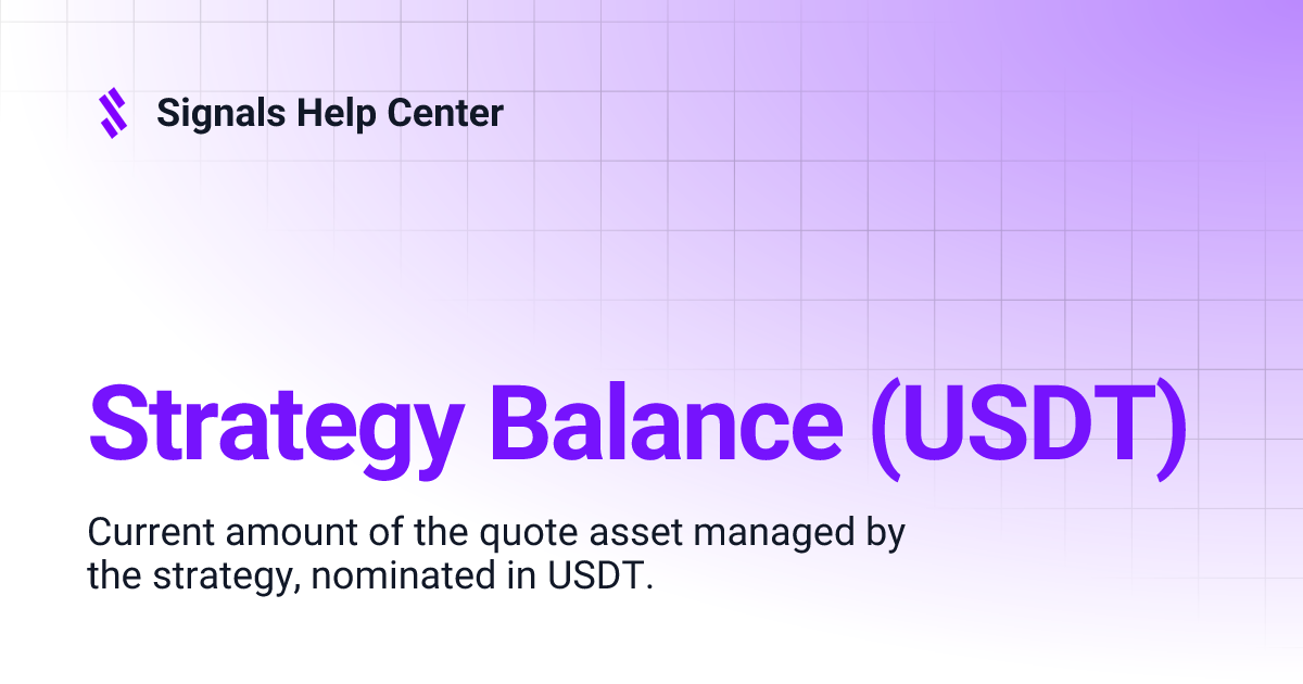 Strategy Balance (USDT) | Signals Help Center